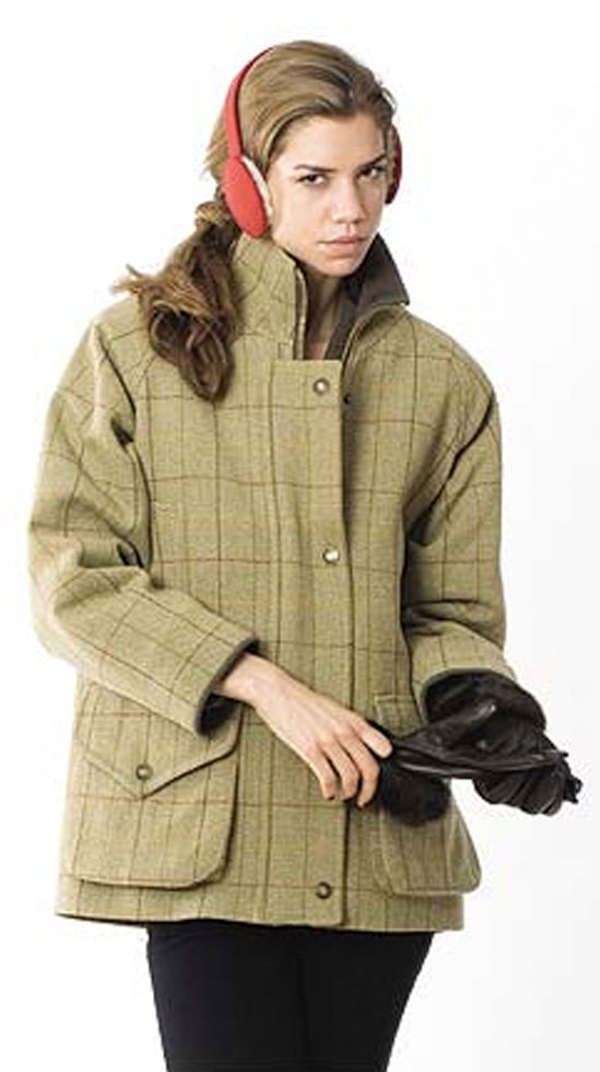 Classic pure wool tweed field jacket: warm, stylish, hard wearing ...