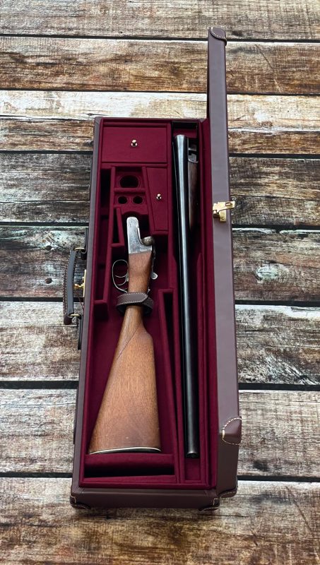 Smart leather-covered shotgun case with security lock: super quality ...