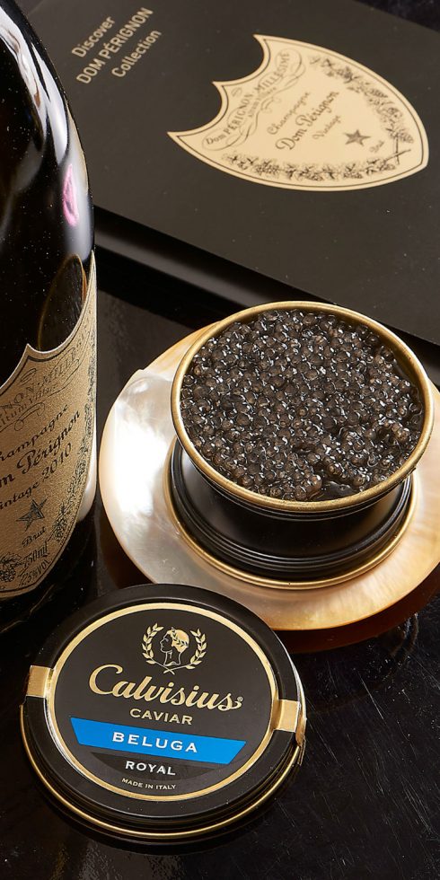 Epicurean Excellence: Dom Pérignon Vintage Champagne and fresh Beluga ...