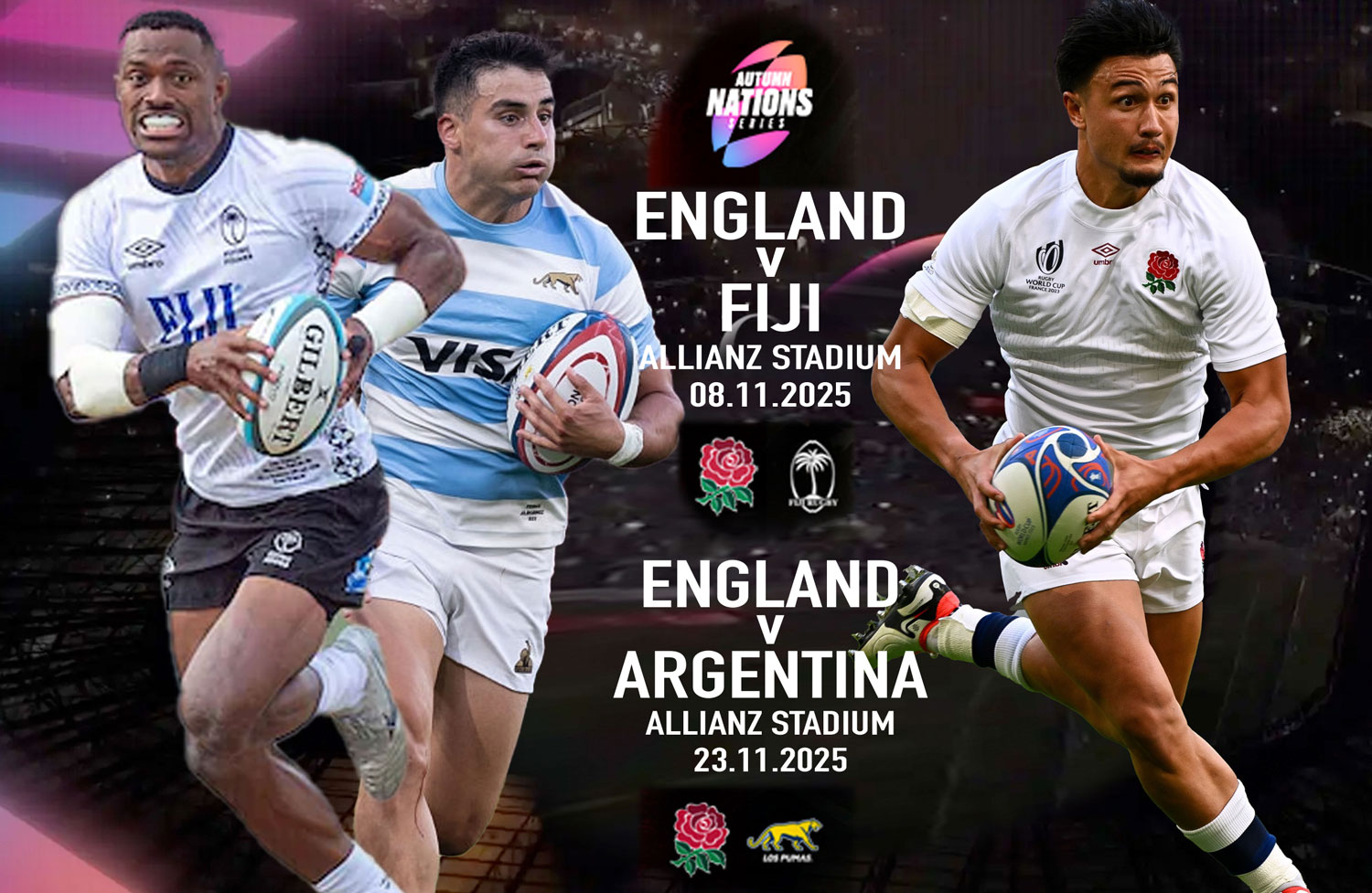 International Rugby: see England v Fiji and England v Argentina in sell ...